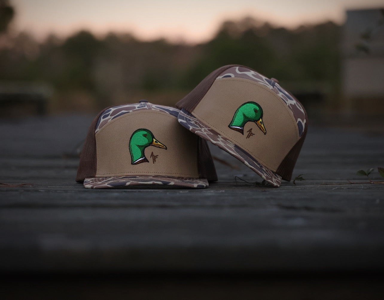 Mallard Duck Head — 7 Panel Duck Camo – American Fetcher